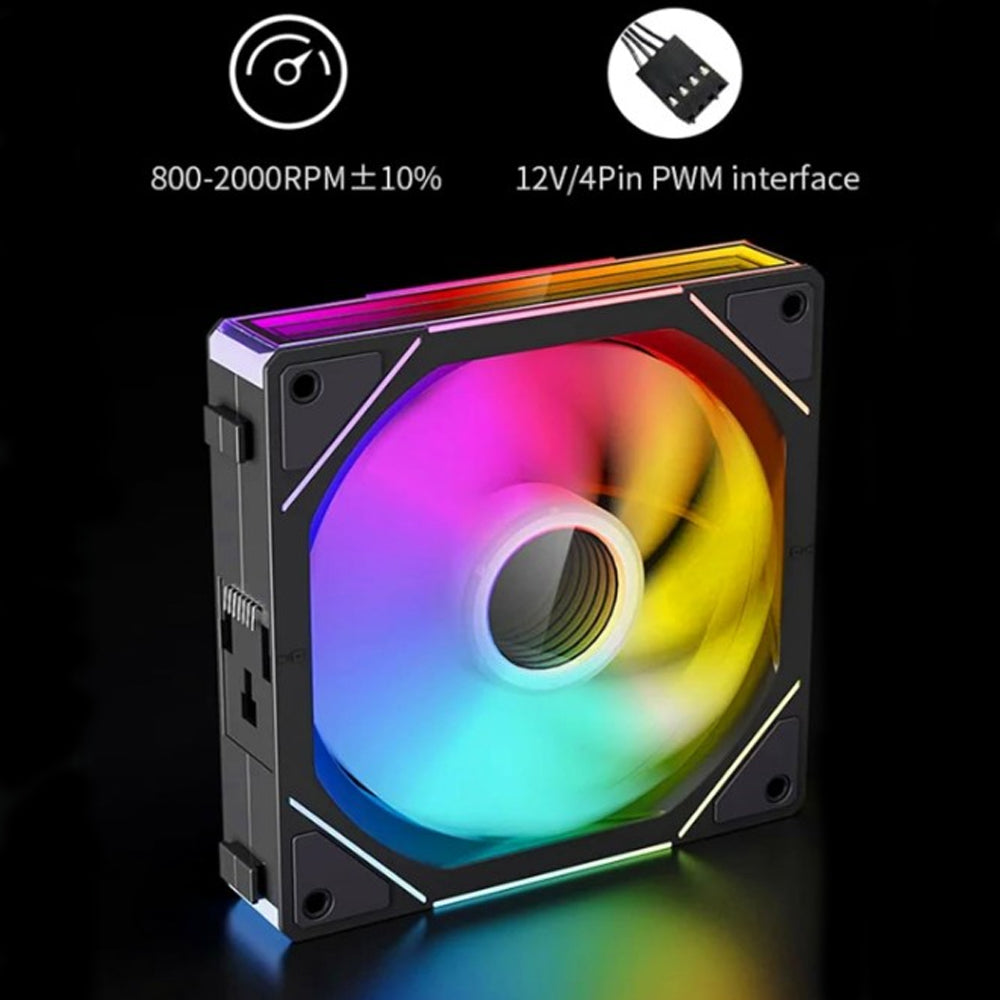 AsiaHorse Fan FS Block Max Black RGB (1 Pack) — Needy Shop LTD