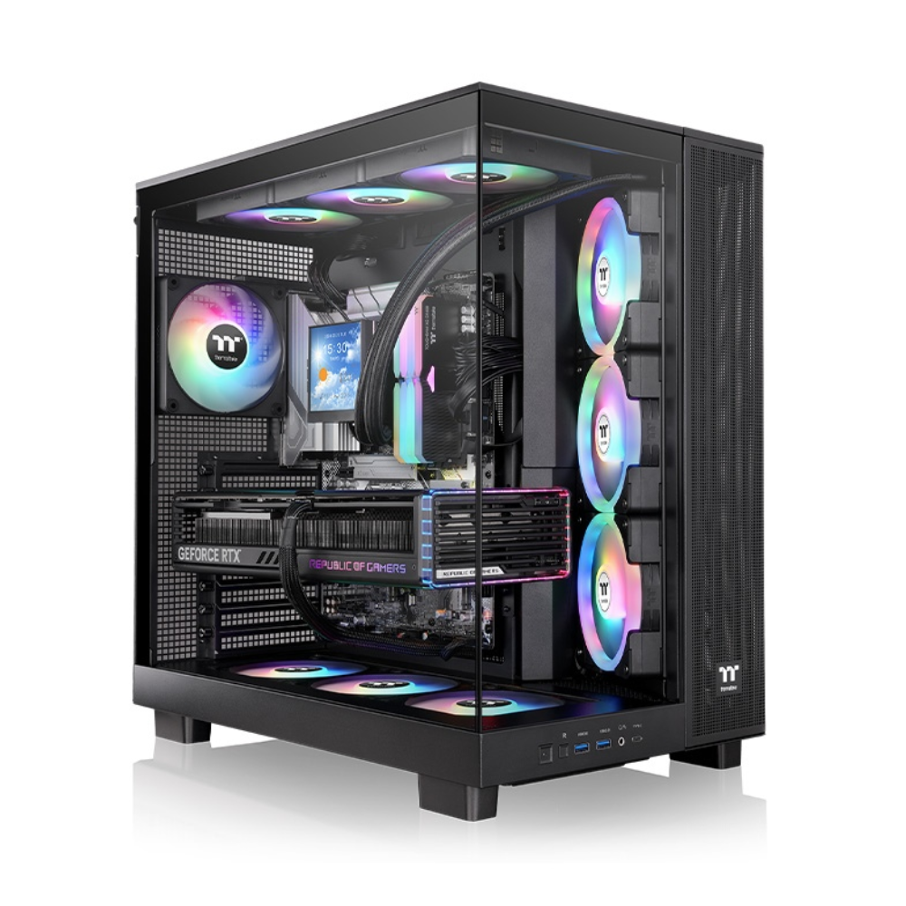 Thermaltake PC Case View 380 XL TG ARGB Mid Tower Chassis — Needy Shop LTD