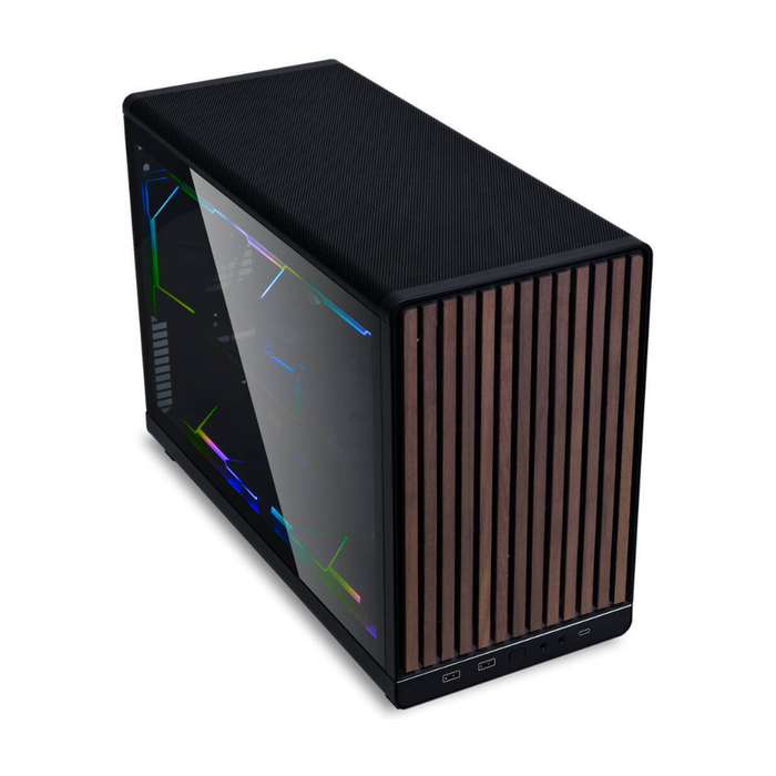 Lian Li PC Case A3-mATX Micro Tower Glass Side Panel Brown — Needy Shop LTD